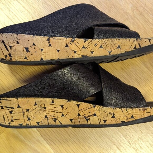 Fitflop | Shoes | Shoes Womens Slides Sandals Fit Flop Size 8 Cork Sole ...